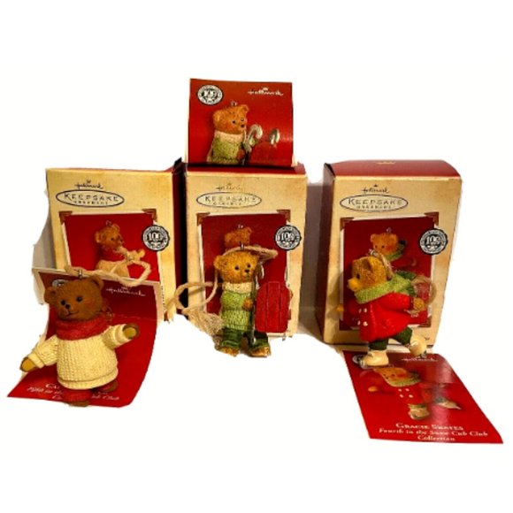 Hallmark | Holiday | 3 Hallmark Snow Cub Club Keepsake Ornaments 202 ...